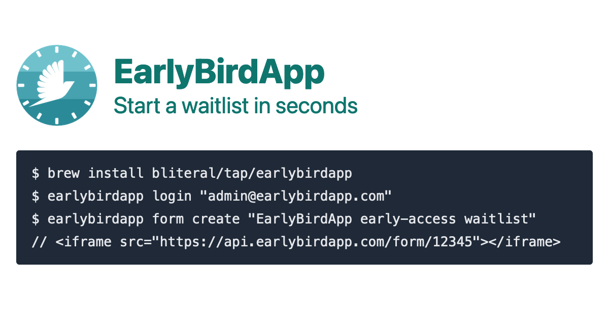 EarlyBirdApp